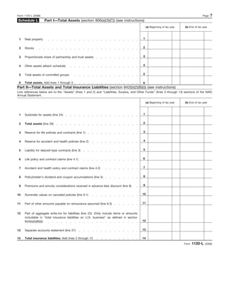 Form 1120-L U.S. Life Insurance Company Income Tax Return | PDF