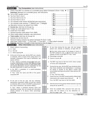 Form 1120-REIT U.S. Income Tax Return for Real Estate Investment Trusts ...
