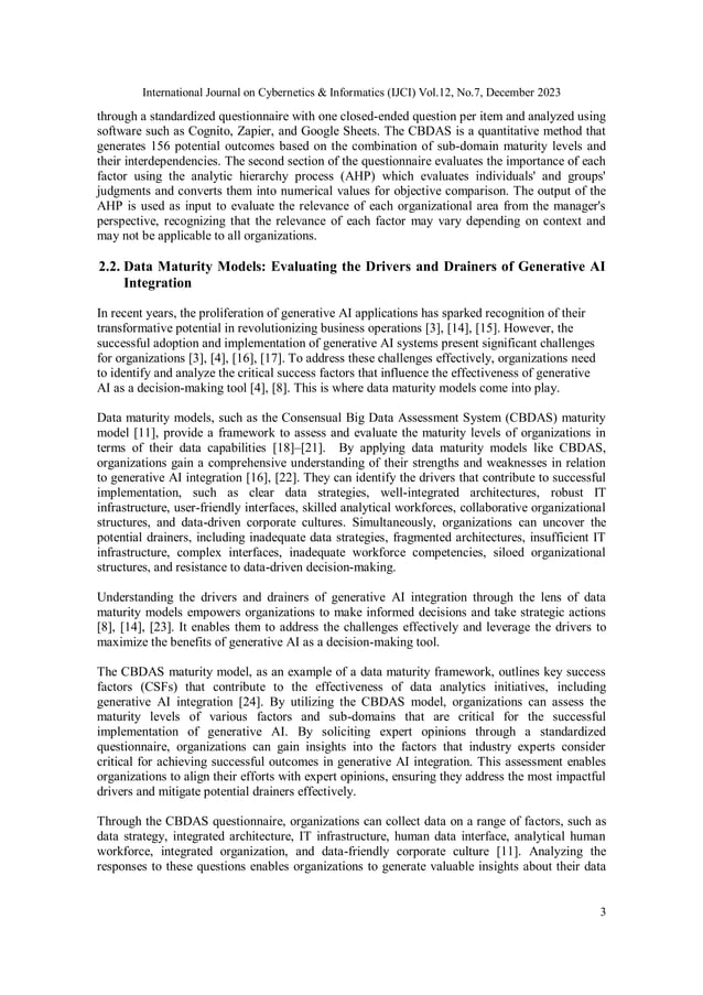 Business Talk: Harnessing Generative AI with Data Analytics Maturity ...