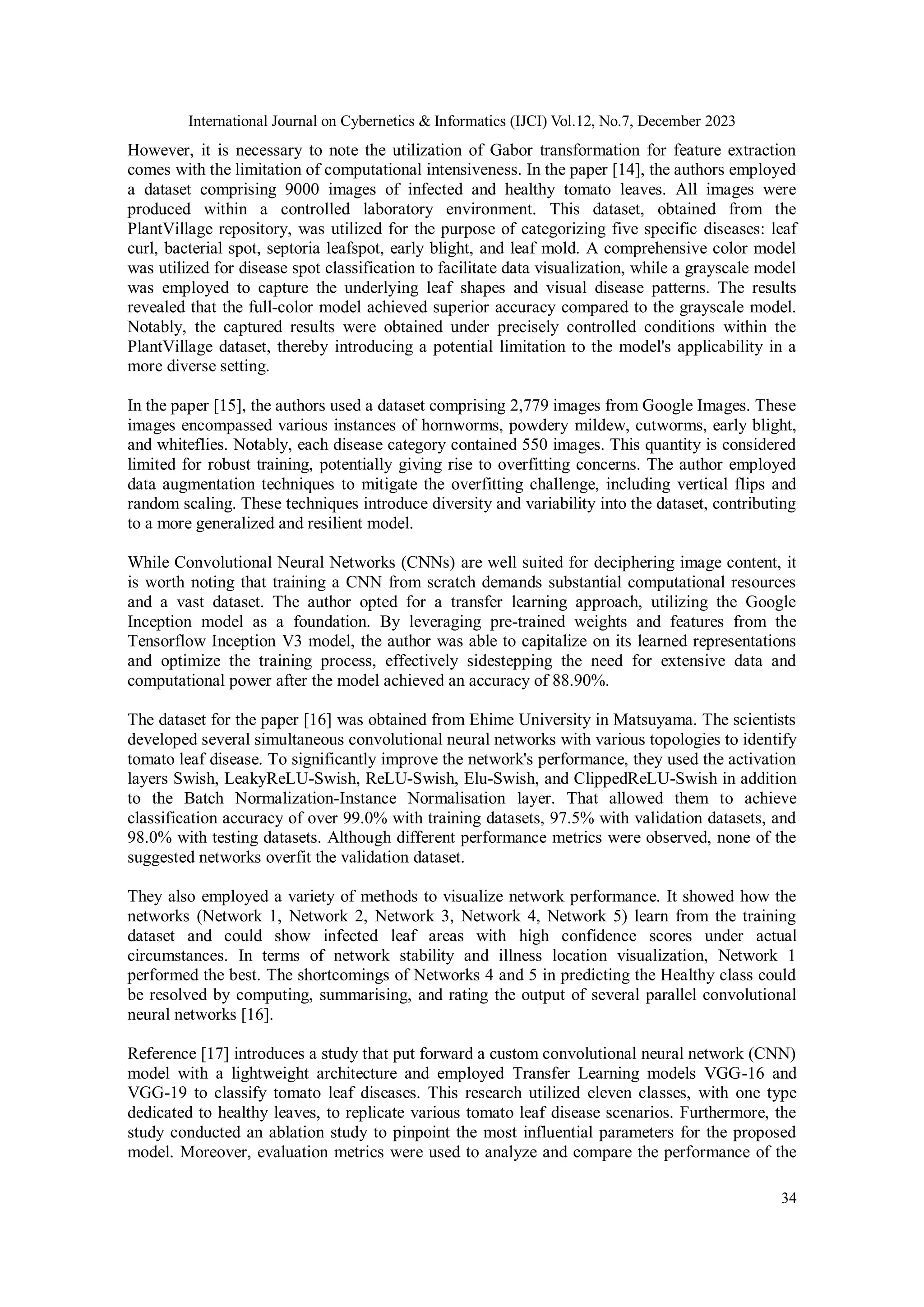 Tomato Disease Fusion and Classification using Deep Learning | PDF