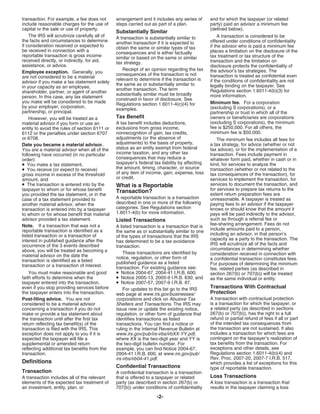 Inst 8918-Instructions for Form 8918, Material Advisor Disclosure ...