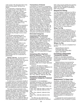 Inst 8918-Instructions for Form 8918, Material Advisor Disclosure ...