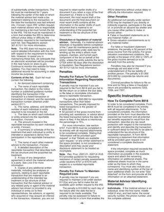 Inst 8918-Instructions for Form 8918, Material Advisor Disclosure ...