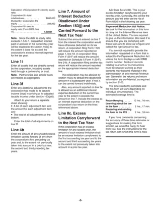 Inst 8926-Instructions for Form 8926, Disqualified Corporate Interest ...