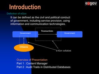 127308827-e-Governance-ppt-slides.ppt | Databases | Computer Software ...