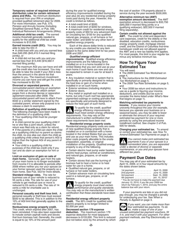 Form 1040ES*-Estimated Tax for Individuals | PDF