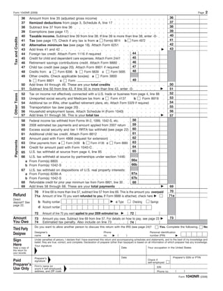 Form 1040NR*-Nonresident Alien Income Tax Return | PDF