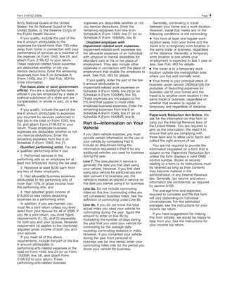 Form 2106EZ-Unreimbursed Employee Business Expenses | PDF