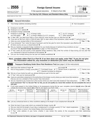 Form 2555- Foreign Earned Income | PDF
