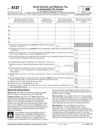 Form 4137