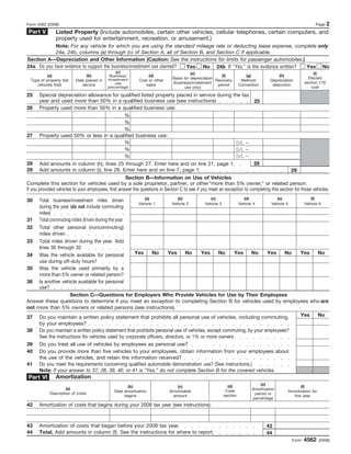 Form 4562-Depreciation and Amortization | PDF