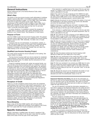Form 8586-Low-Income Housing Credit | PDF