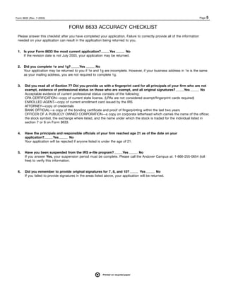 Form 8633-Application to Participate in the IRS e-file Program | PDF