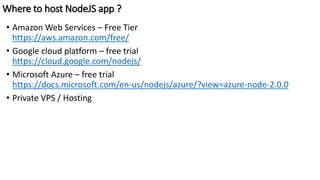 nodejs tutorial foor free download from academia | PPT