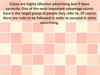 Successful Ezine Advertising Techniques. | PPT