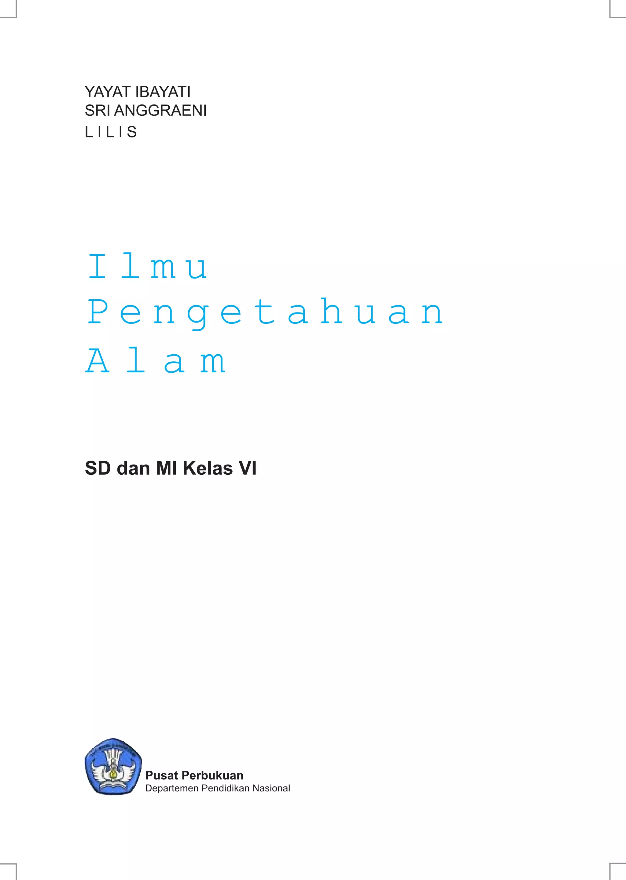 SD-MI kelas04 ipa yayat sri lilis | PDF