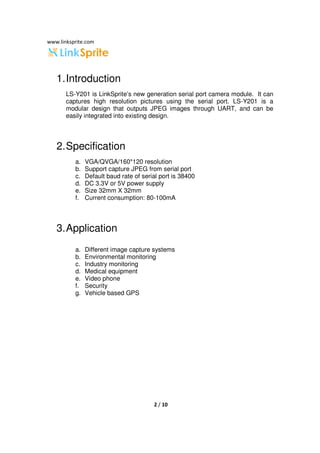 Datasheet of SEN-10061(JPEG Camera) | PDF