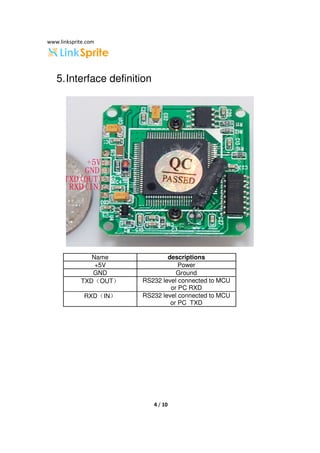 Datasheet of SEN-10061(JPEG Camera) | PDF