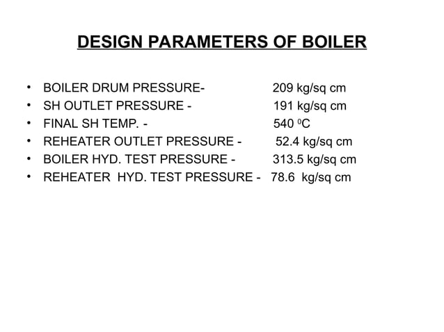 BHEL 500MW boiler Details design features, parameters.ppt