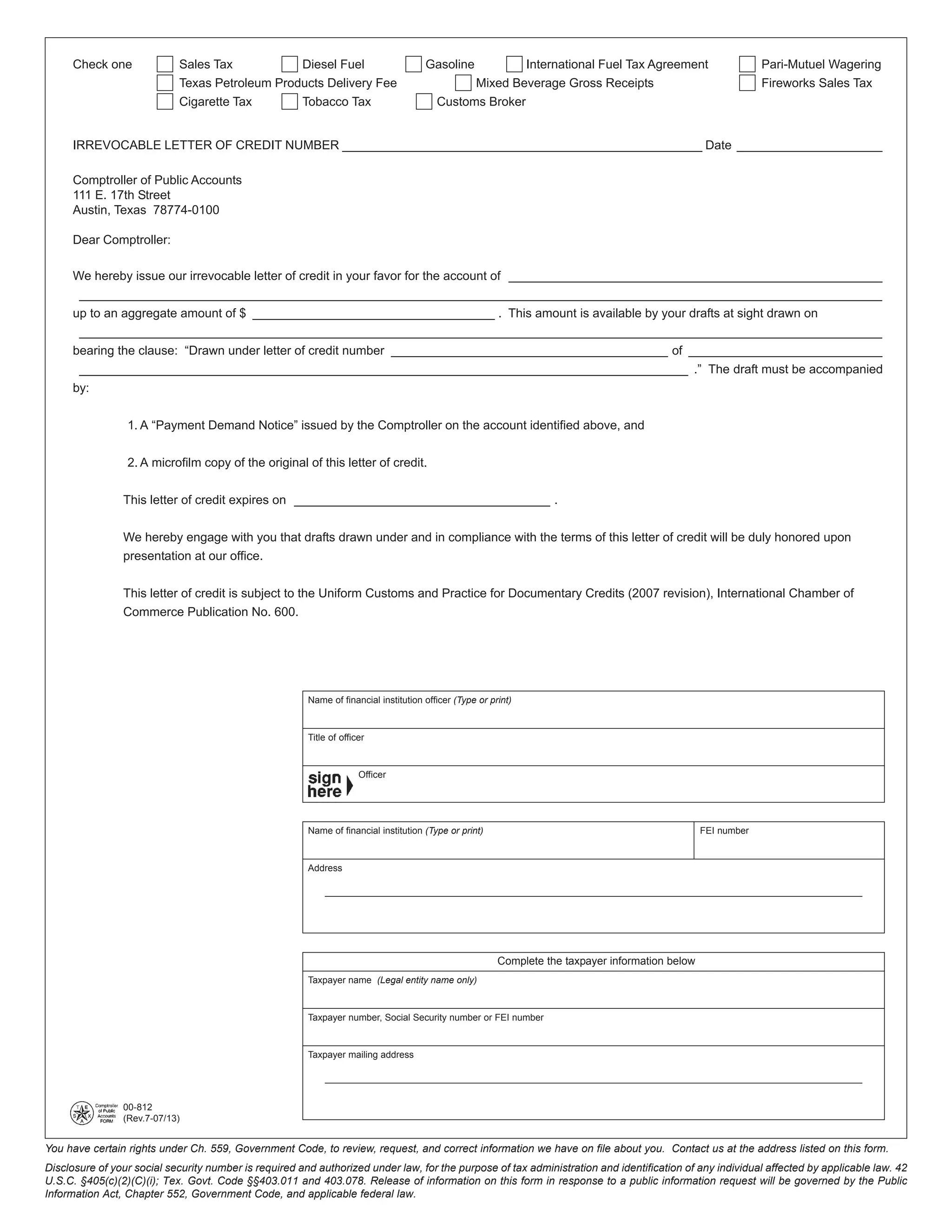 Texas Bond Forms | PDF