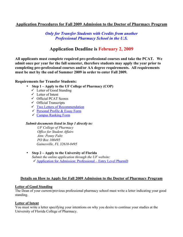 Letter of Intent to Apply Form | PDF