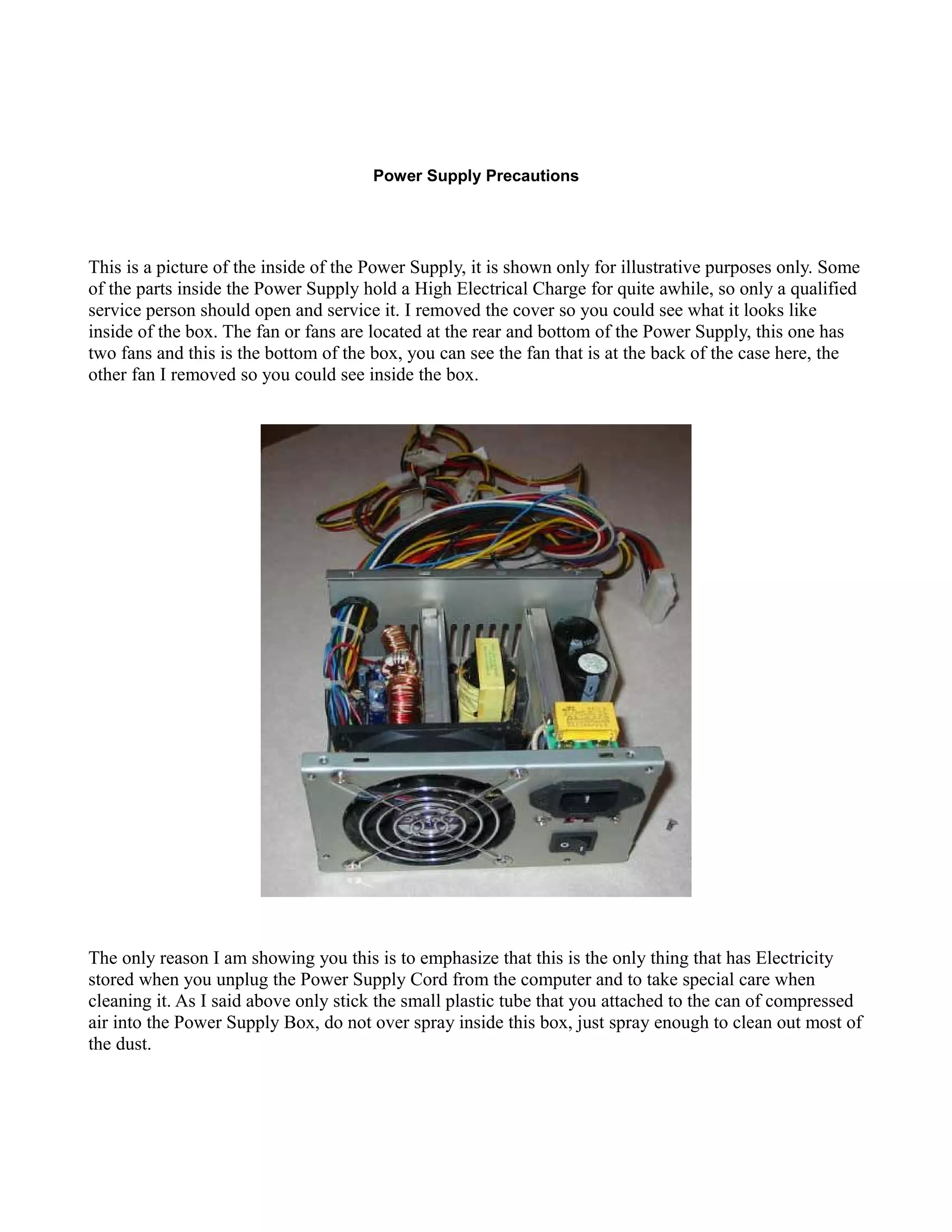 A Guide on cleaning your Computer Case, Keyboard, Mouse and Monitor | PDF