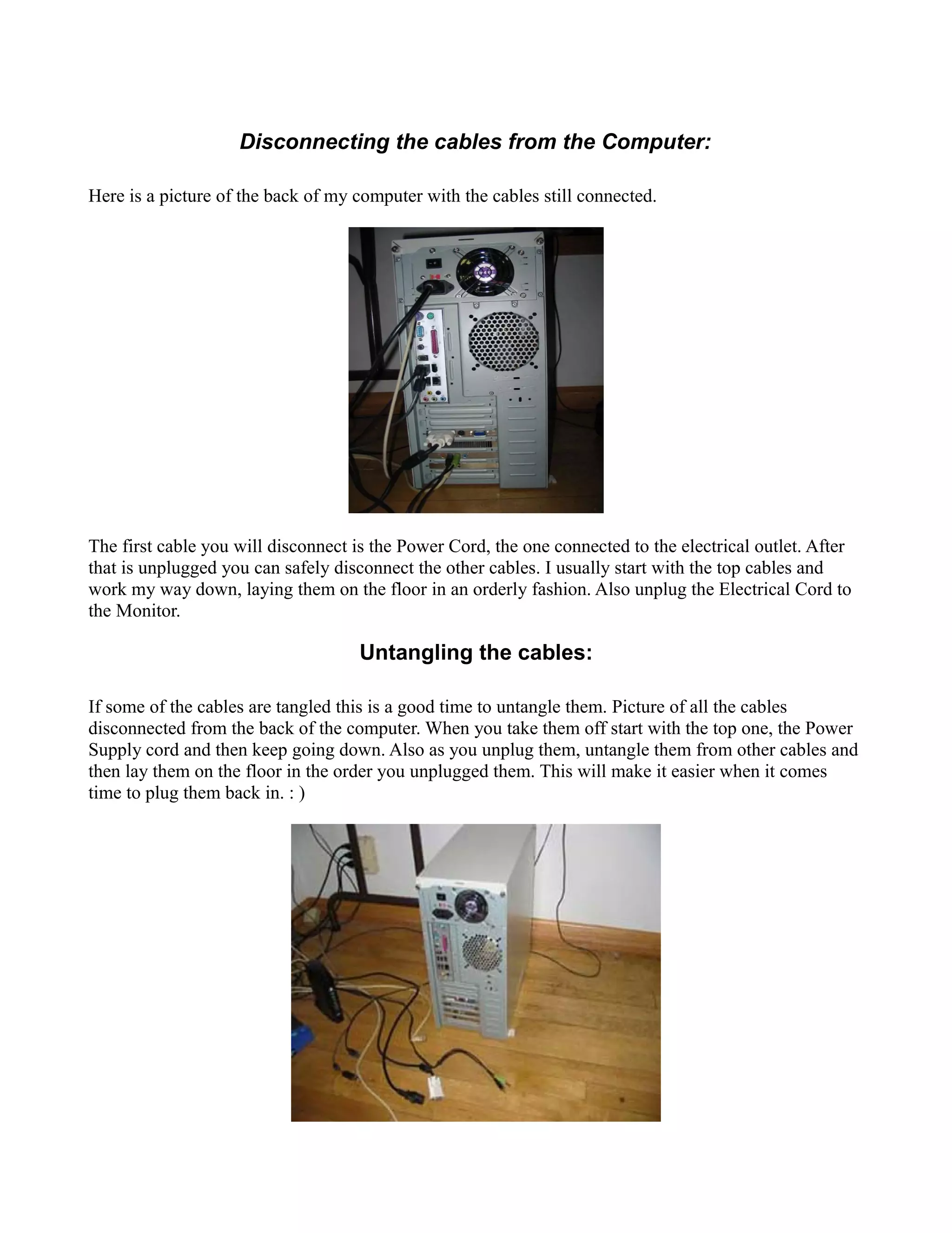 A Guide on cleaning your Computer Case, Keyboard, Mouse and Monitor | PDF