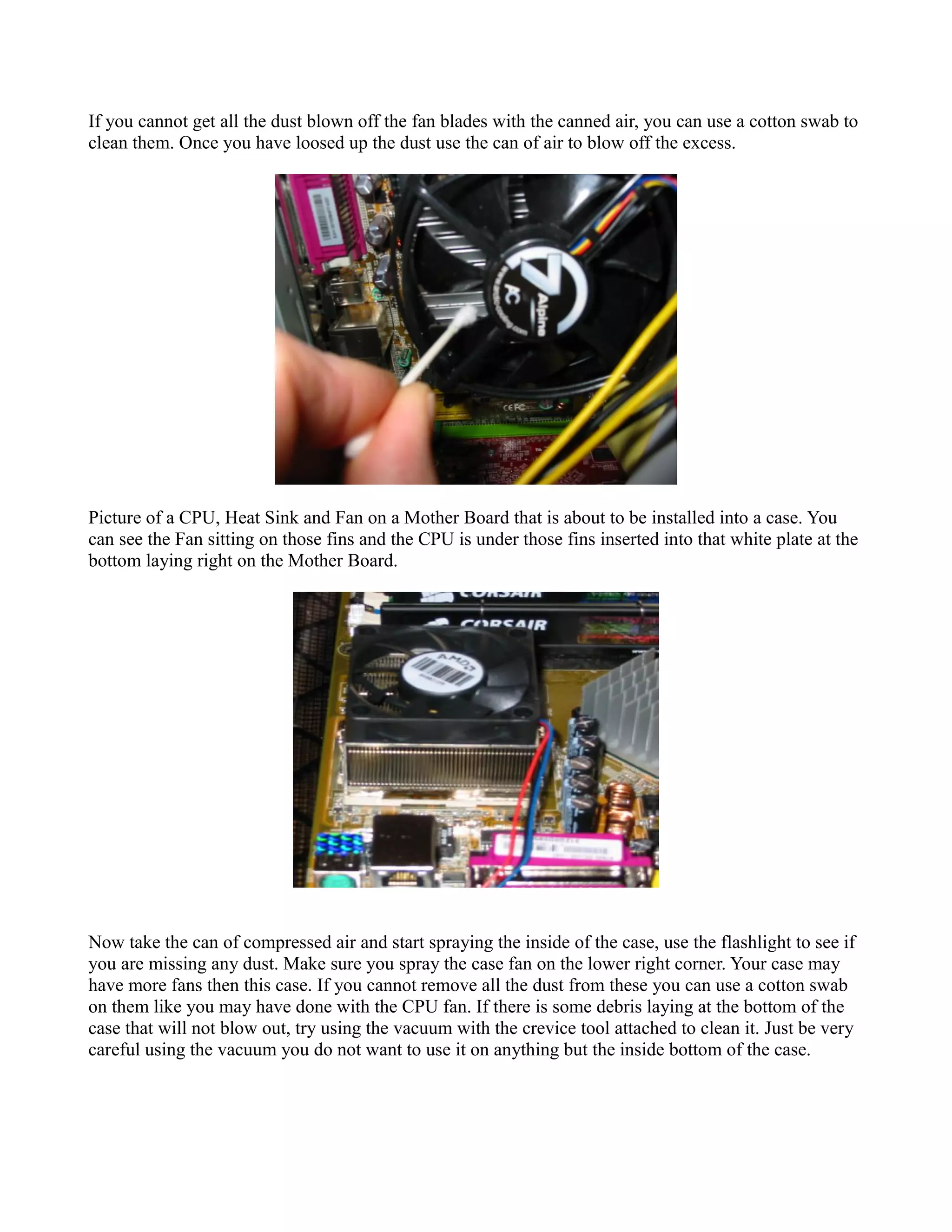 A Guide on cleaning your Computer Case, Keyboard, Mouse and Monitor | PDF