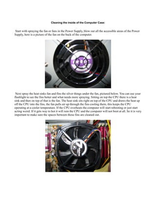 A Guide on cleaning your Computer Case, Keyboard, Mouse and Monitor | PDF
