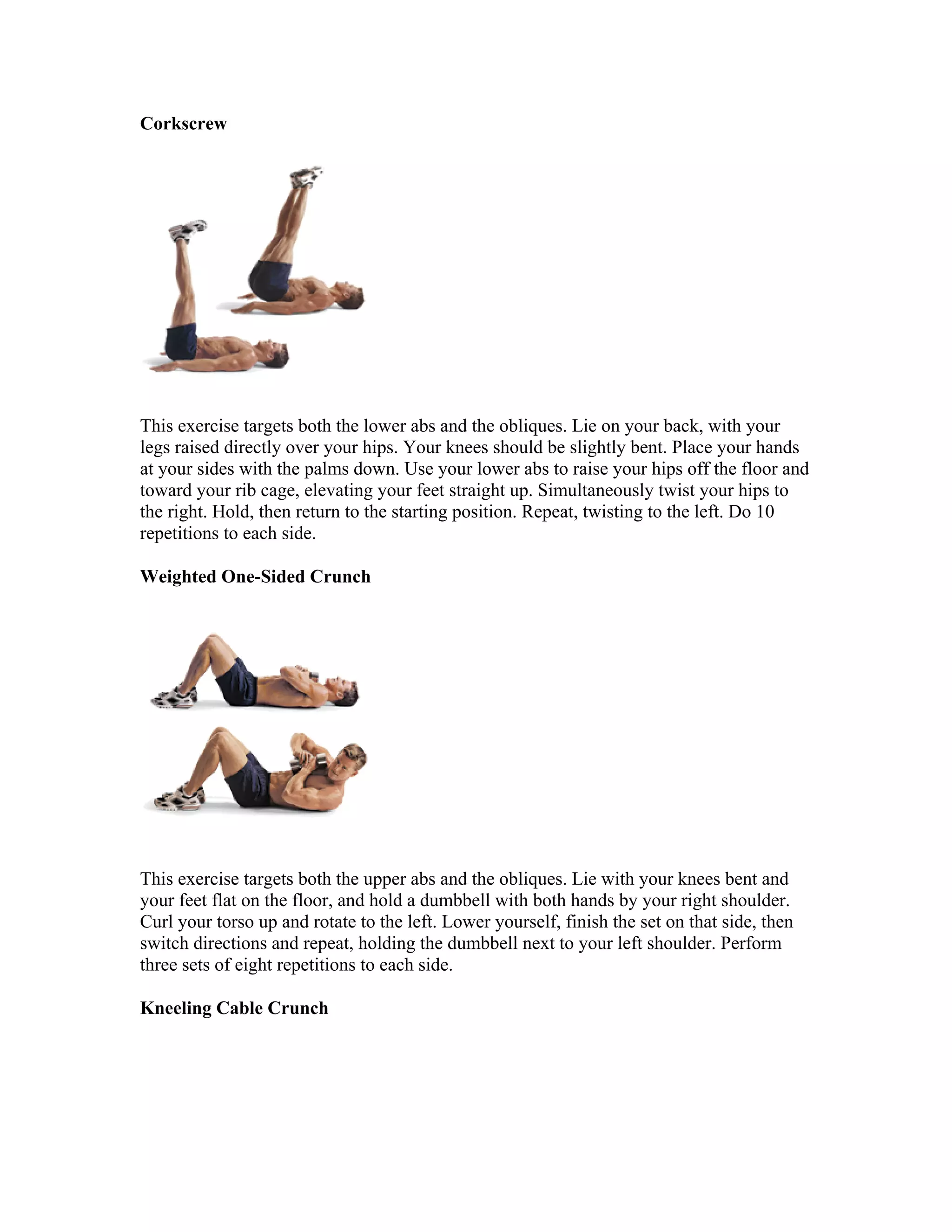 Five Must Know AB Exercises | PDF