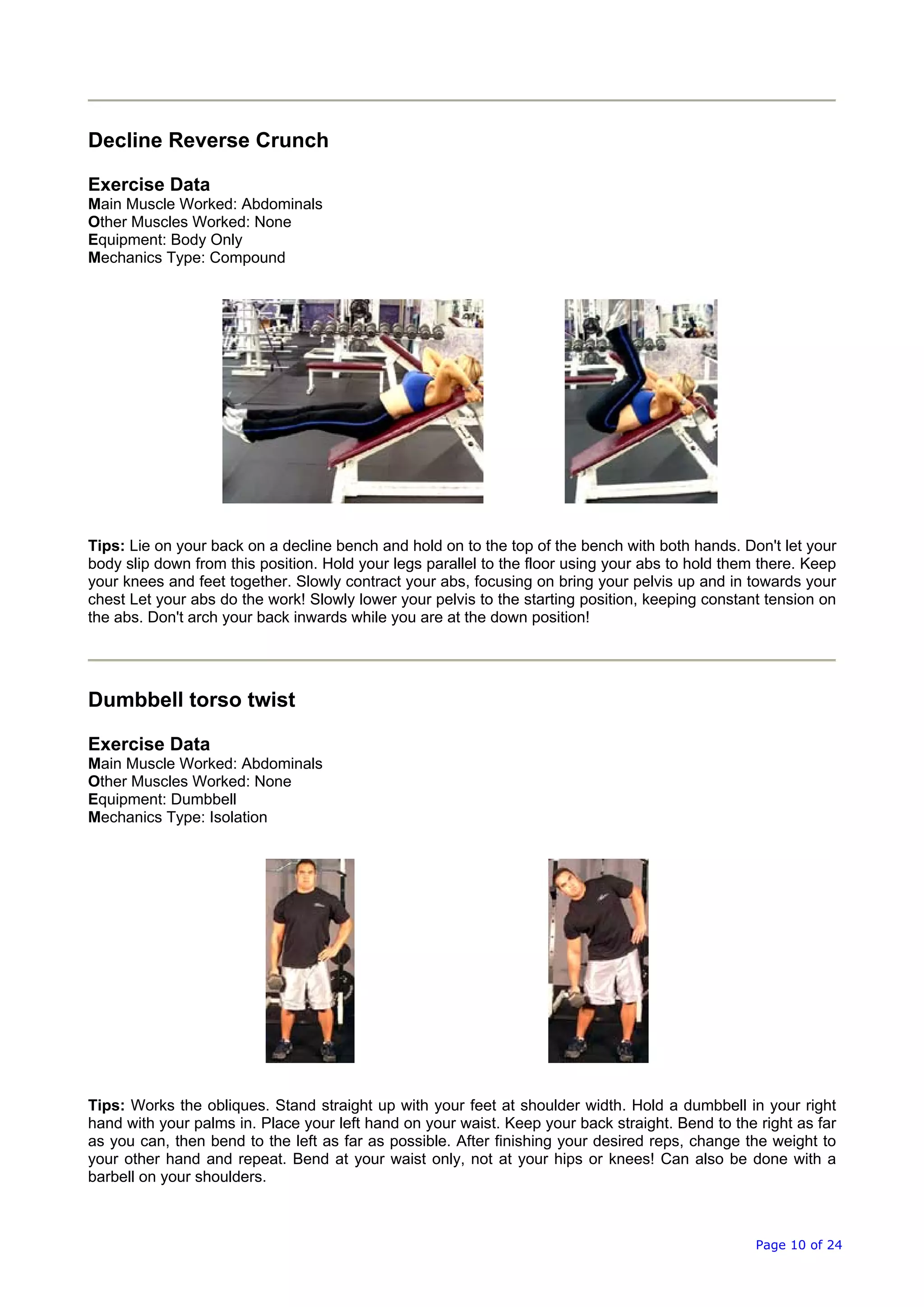 abdominal exercises | PDF