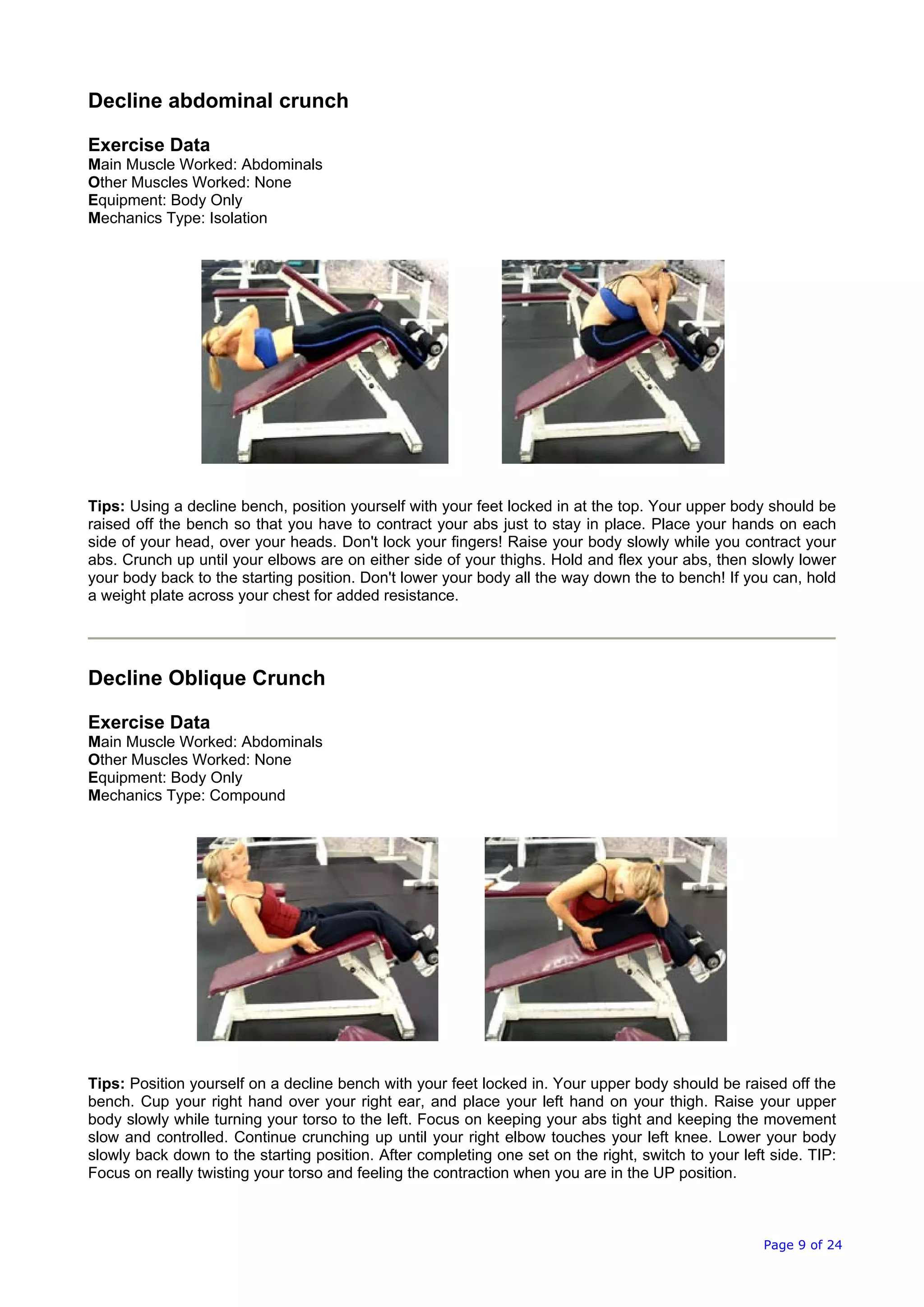 abdominal exercises | PDF