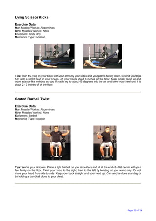abdominal exercises | PDF
