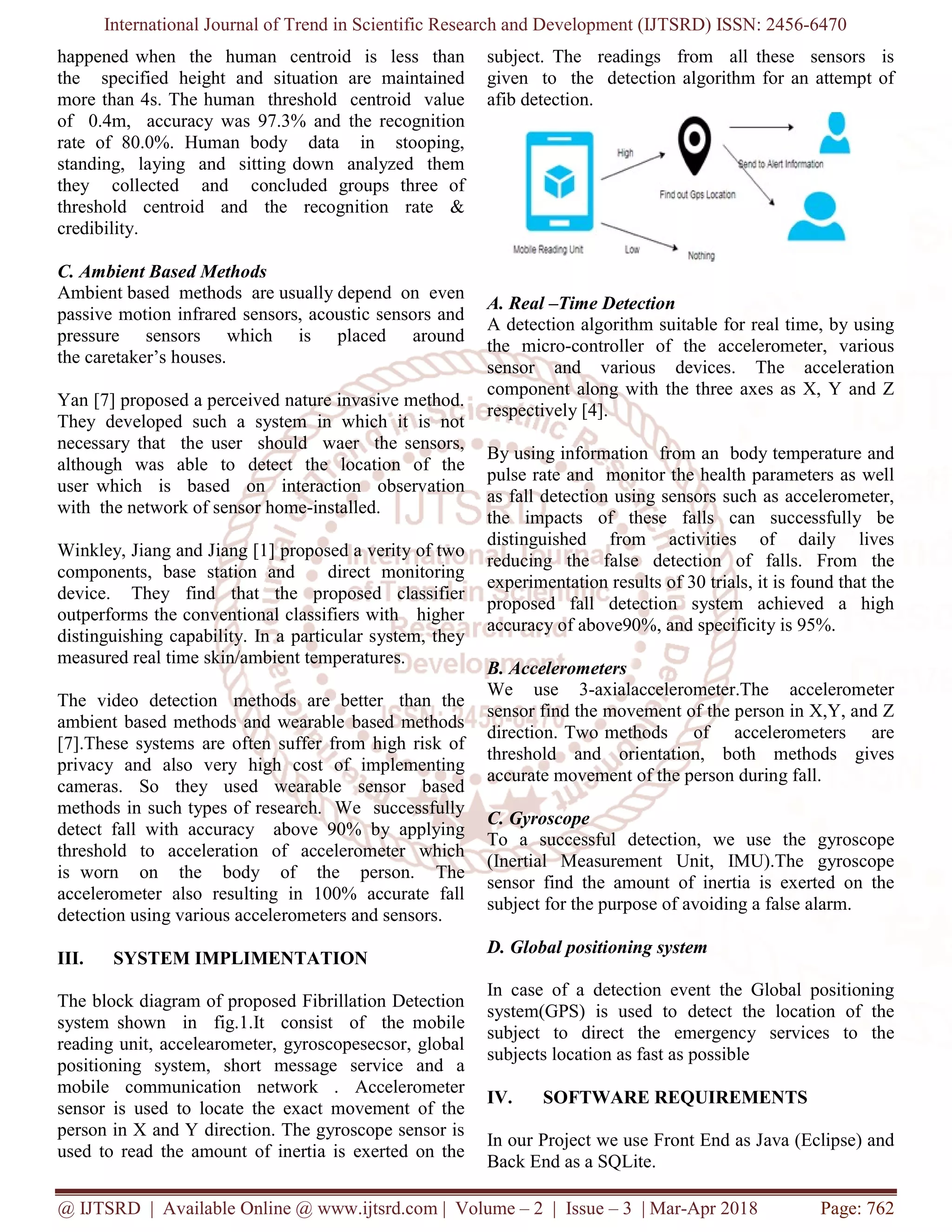 Fibrillation Detection using Accelerometer and Gyroscope of a ... Fibrillation Detection using Accelerometer and Gyroscope of a ...