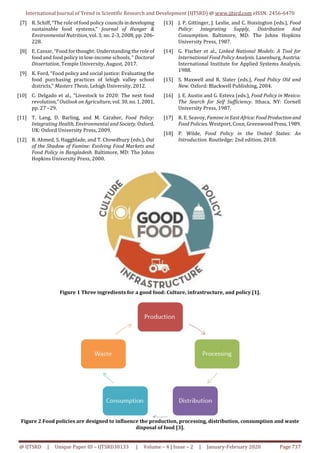 Food Policy An Introduction | PDF