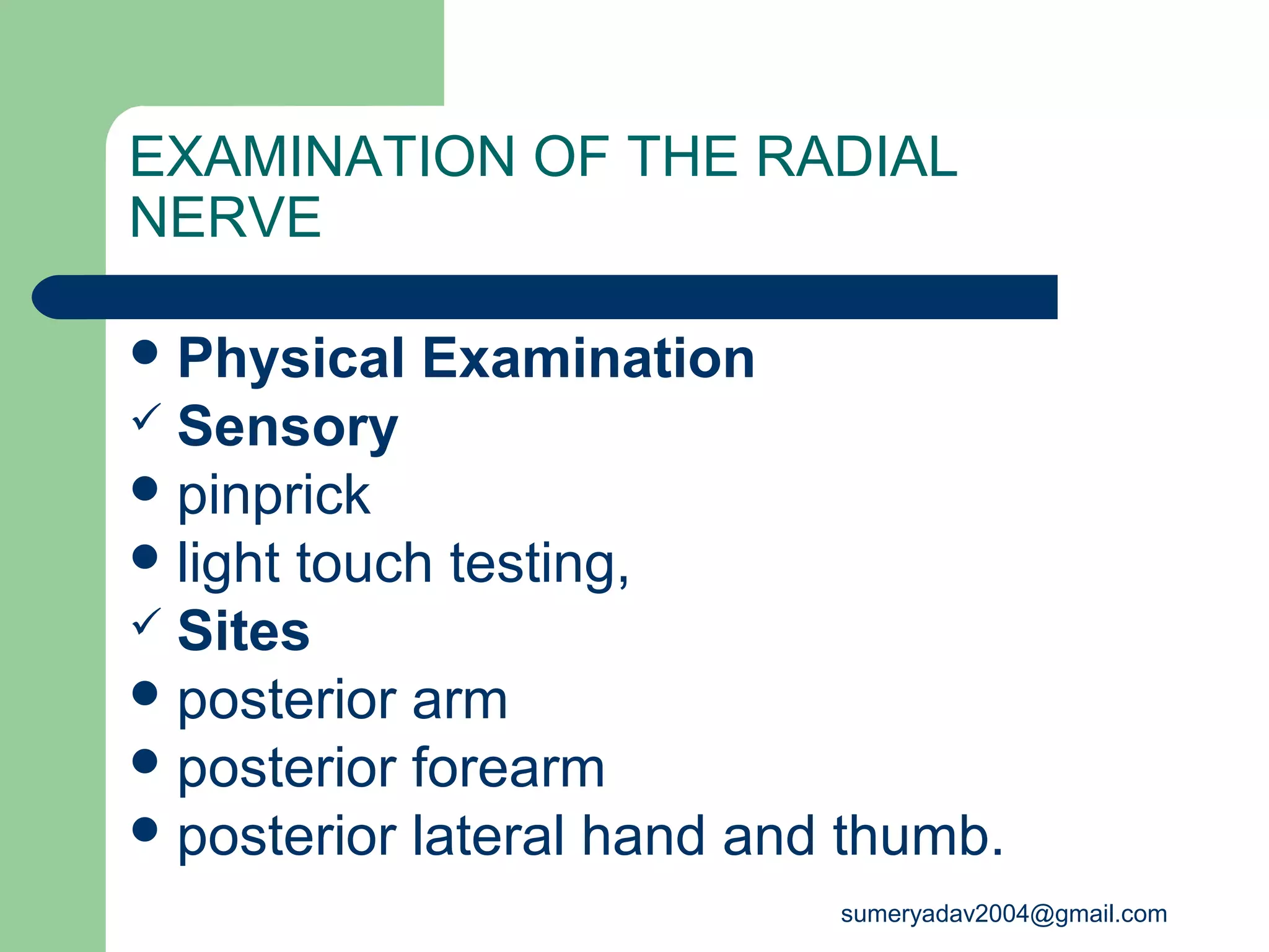 radial nerve palsy | PPT