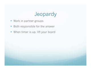 1 27 Unit #6 Jeopardy | PDF