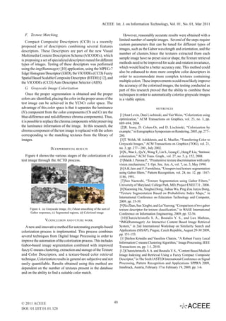 Automated Colorization of Grayscale Images Using Texture Descriptors | PDF