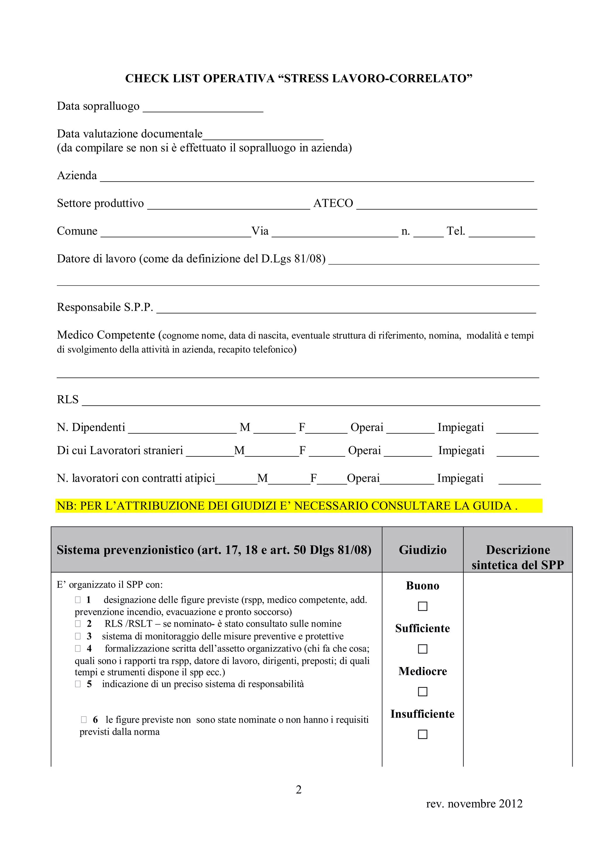 128 asl bs-checklist_stress | PDF