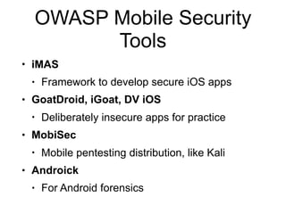 1. Mobile Application (In)security | PPT