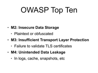 1. Mobile Application (In)security | PPT