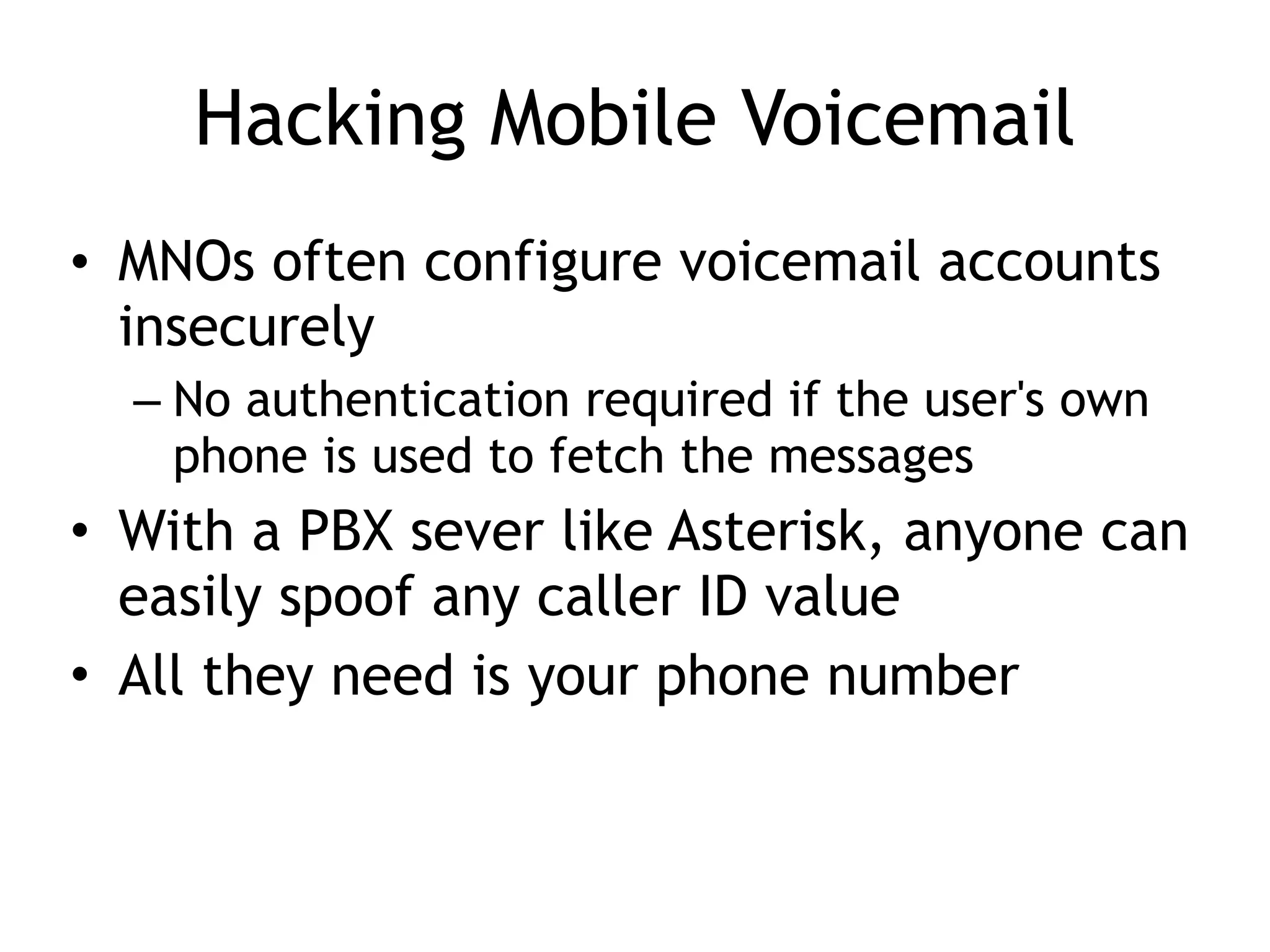 CNIT 128 Ch 2: Hacking the cellular network | PPT