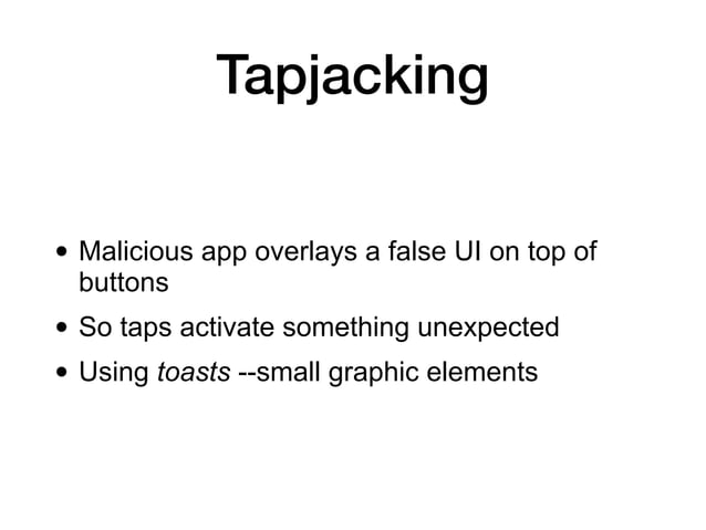 7. Attacking Android Applications (Part 1) | PPT