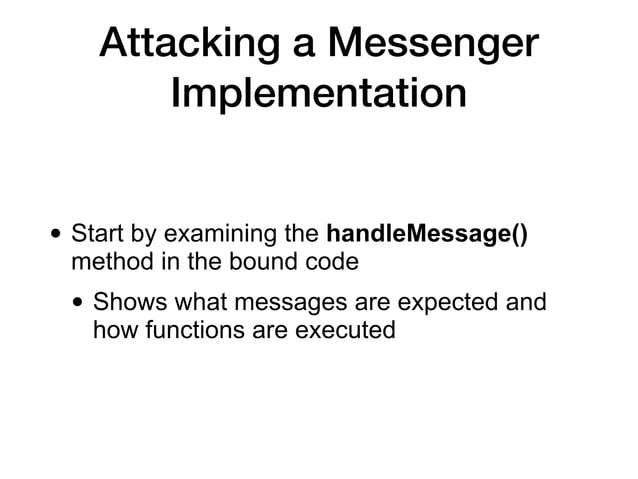 7. Attacking Android Applications (Part 2) | PPT