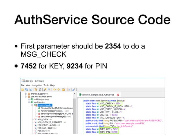 7. Attacking Android Applications (Part 2) | PPT