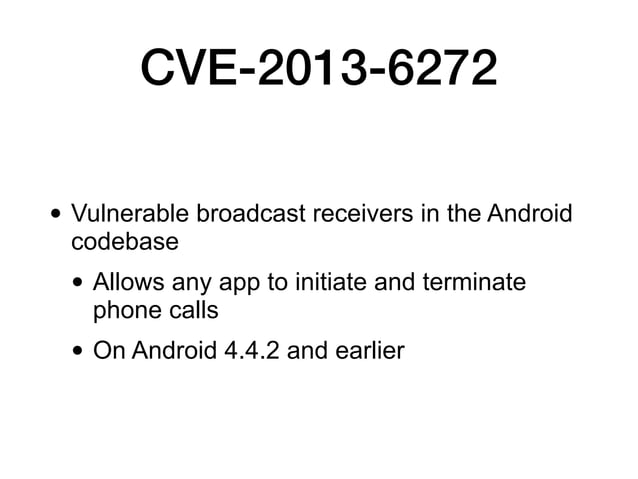 7. Attacking Android Applications (Part 2) | PPT