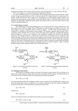Load Frequency Control of DFIG-isolated and Grid Connected Mode | PDF