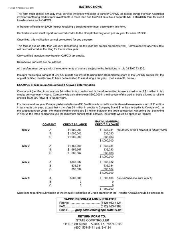Texas CAPCO Forms | PDF