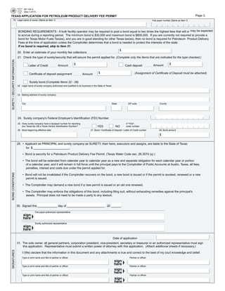 Miscellaneous Texas Tax Forms-AP-154 Texas Application for Petroleum ...